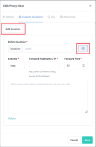 How to add Custom Locations in Nginx Proxy Manager | freddydumont